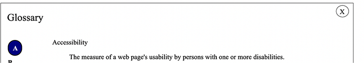 Building an accessible glossary in vanilla JavaScript - LogRocket Blog