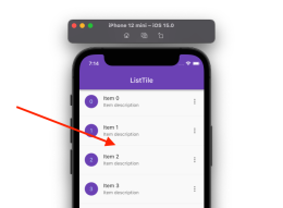  Flutter ListTile 