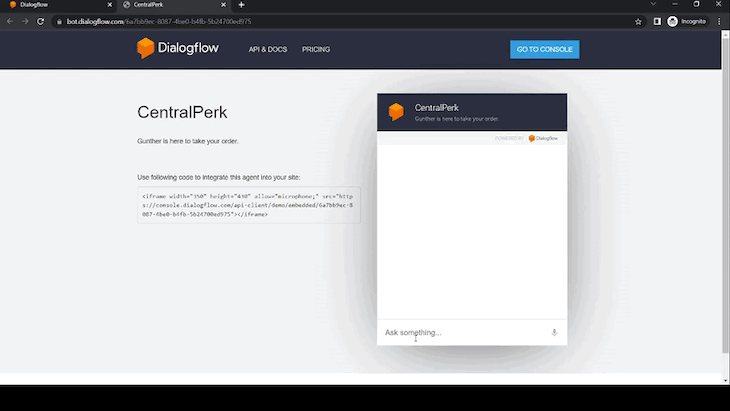 Building A Chatbot With Dialogflow Nodejs And React Logrocket Blog