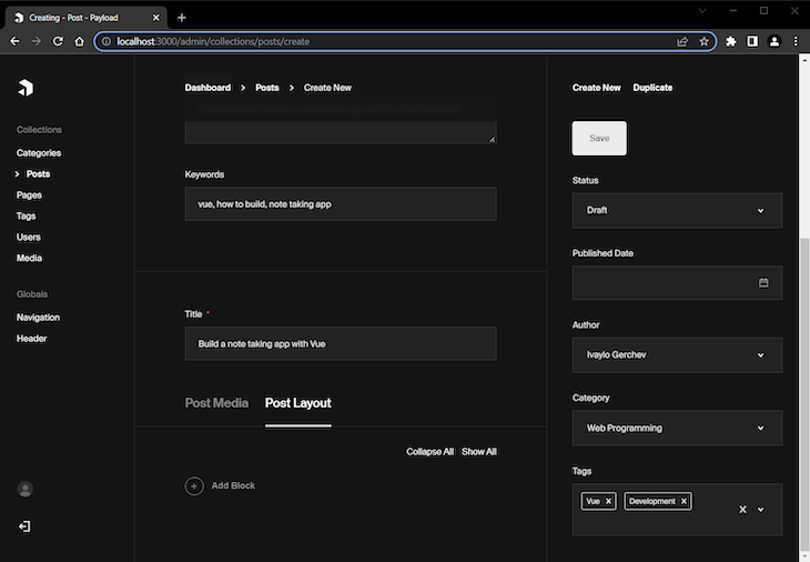 Using Payload CMS to build a blog - LogRocket Blog