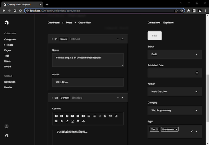 Using Payload CMS to build a blog - LogRocket Blog
