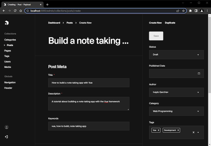 Using Payload CMS to build a blog - LogRocket Blog
