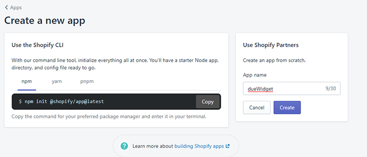 Build a Shopify app with Node.js - LogRocket Blog