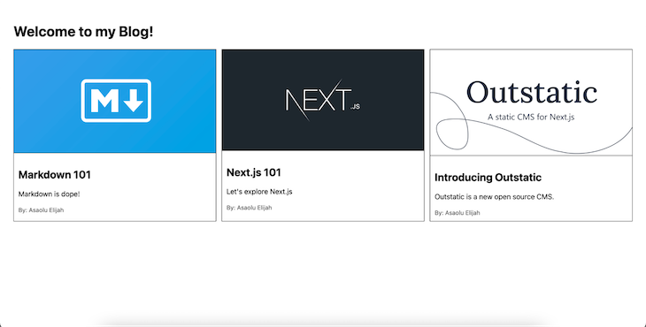 Using Outstatic for Next.js static site management - LogRocket Blog