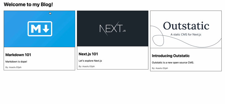 Using Outstatic for Next.js static site management - LogRocket Blog