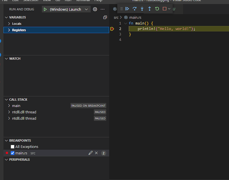 How To Debug Rust With Vs Code Logrocket Blog