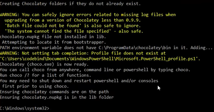 A guide to using Node on Windows with Chocolatey - LogRocket Blog