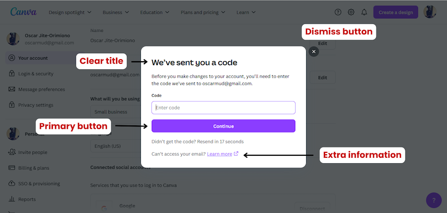 Modal UX design: Patterns, examples, and best practices - LogRocket Blog