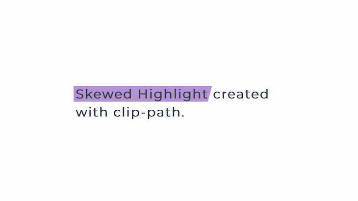 How to create a skewed highlight with CSS - LogRocket Blog