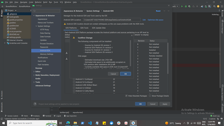 How to change an Android SDK path - LogRocket Blog