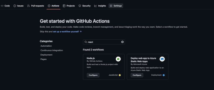 A Guide To Using Act With Github Actions Logrocket Blog