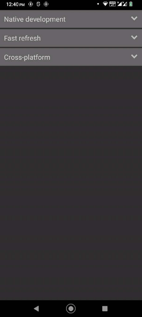 Options for building React Native collapsible accordions - LogRocket Blog