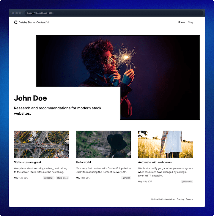 Build a Headless CMS with Gatsby and Contentful