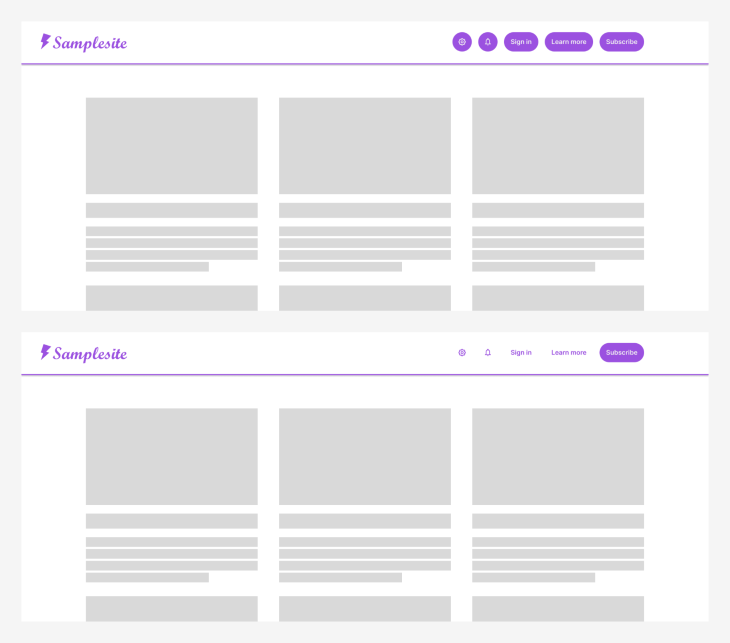 Using ghost buttons in UX design for effective CTAs - LogRocket Blog