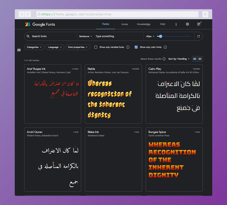 Creating Custom Css Typography With Colrv1 Specification Logrocket Blog