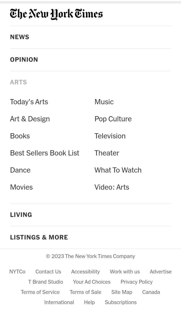 Best practices for website footer UX