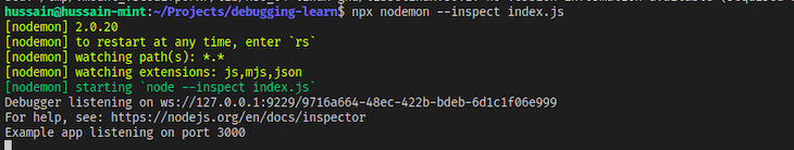 How to debug Node.js using Chrome DevTools and watchers - LogRocket Blog