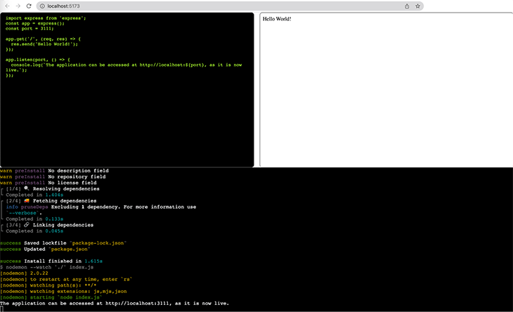 Integrating the WebContainer API with Node.js - LogRocket Blog