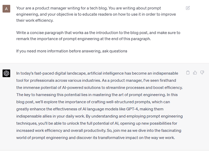 Effective prompt writing in ChatGPT - LogRocket Blog