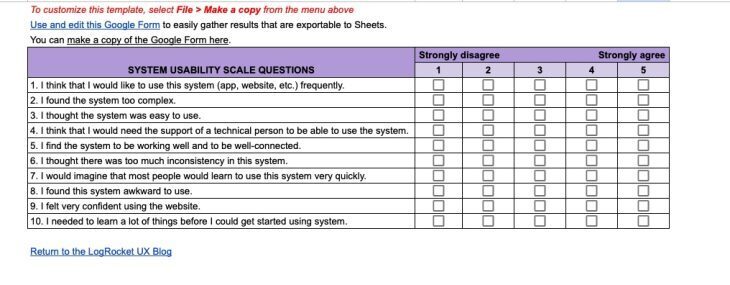 How to use the System Usability Scale in modern UX - LogRocket Blog