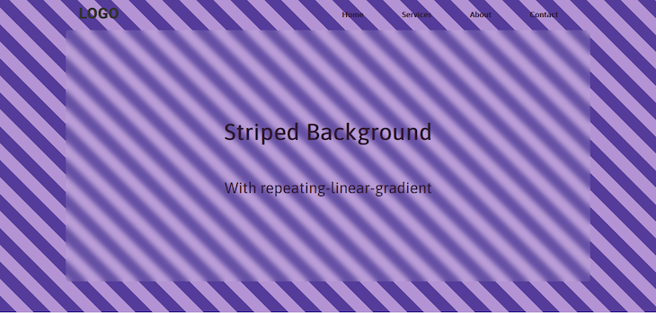 5 ways to implement a striped background with CSS only - LogRocket Blog