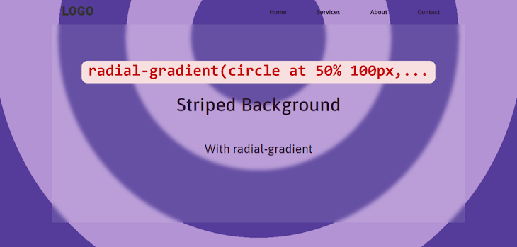 5 Ways To Implement A Striped Background With Css Only Logrocket Blog