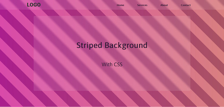 5 ways to implement a striped background with CSS only - LogRocket Blog