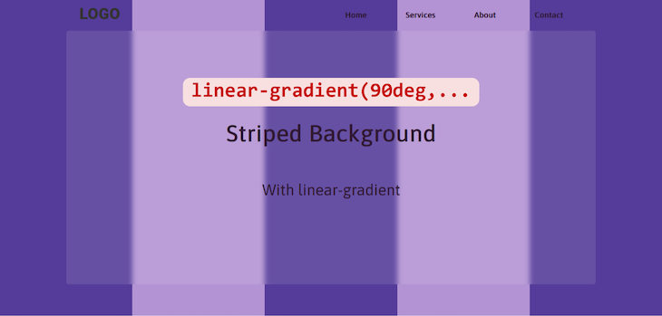 5 ways to implement a striped background with CSS only - LogRocket Blog