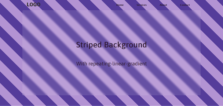 5 ways to implement a striped background with CSS only - LogRocket Blog