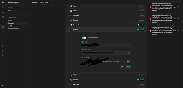 How to authenticate React applications with Supabase Auth - LogRocket Blog