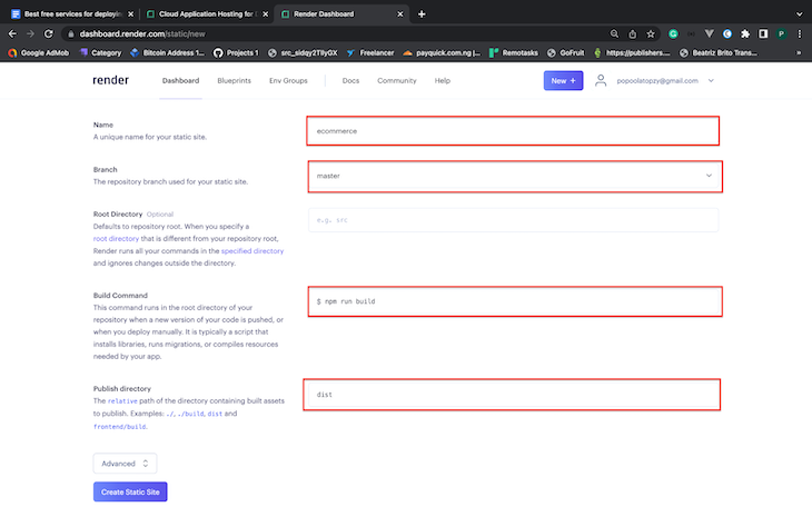 Top 3 services to deploy a Vue app for free - LogRocket Blog