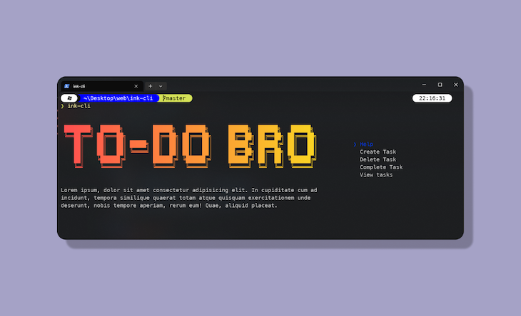 Using Ink UI with React to build interactive, custom CLIs - LogRocket Blog