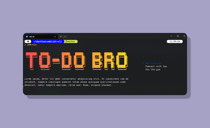 Using Ink UI with React to build interactive, custom CLIs - LogRocket Blog