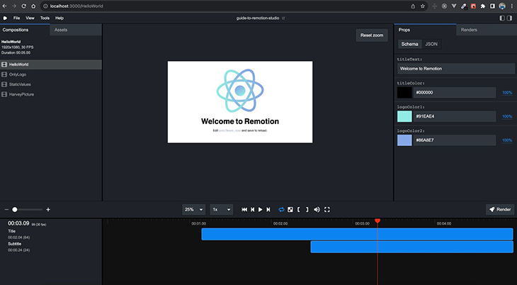 A guide to Remotion Studio - LogRocket Blog