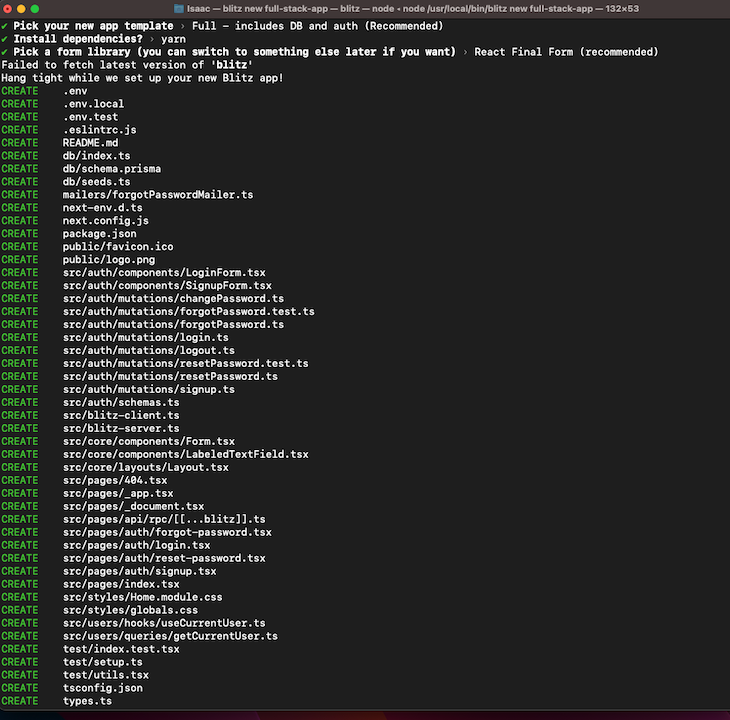 Using Blitz with Next.js to build a full-stack app - LogRocket Blog