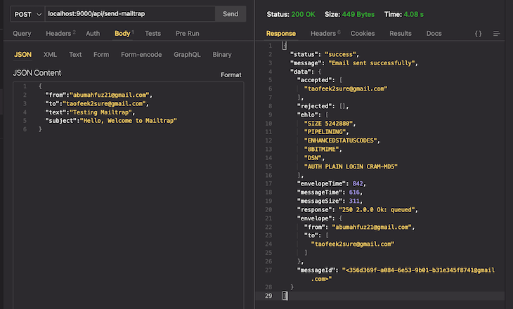 How to send emails in Node.js using email APIs - LogRocket Blog