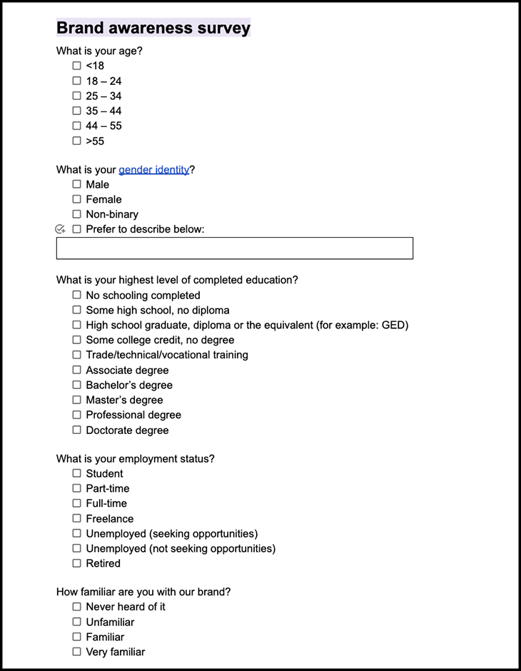 Different types of market research surveys (with templates) - LogRocket ...