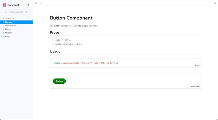 Storybook adoption guide: Overview, examples, and alternatives ...