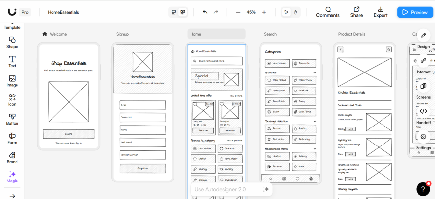 Using Uizard Autodesigner 2.0 for fast wireframes - LogRocket Blog