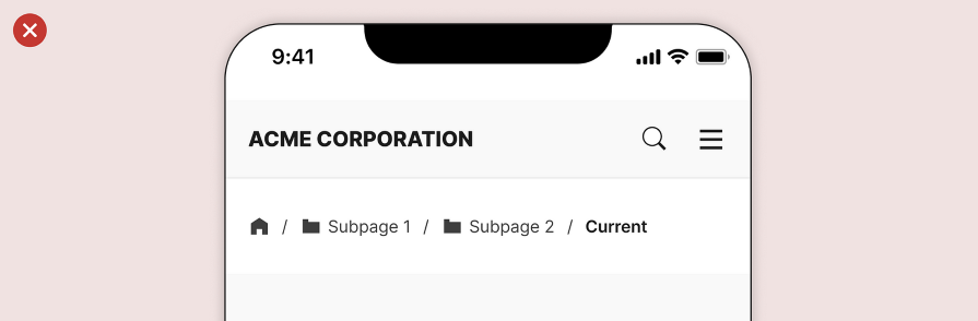 Designing mobile breadcrumbs for smaller screens - LogRocket Blog