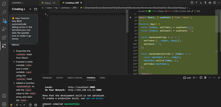 Extending Vs Code With Continue To Leverage Chatgpt Logrocket Blog 0660
