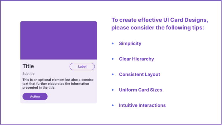 Card interface design: Tutorial, examples, and best practices ...