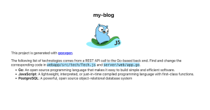 Build a full-stack app with React and Goxygen - LogRocket Blog