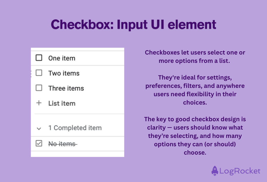 40 essential UI elements every UX designer should know - LogRocket Blog