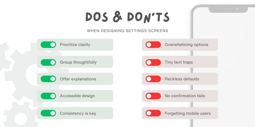 Setting the stage: Designing settings screen UI - LogRocket Blog