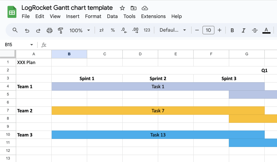 Gantt chart template with tutorial - LogRocket Blog