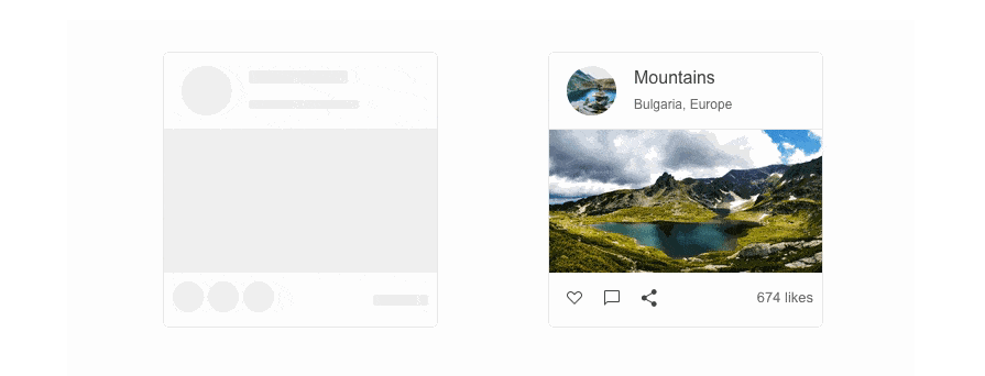 Skeleton loading screen design — How to improve perceived performance - LogRocket Blog