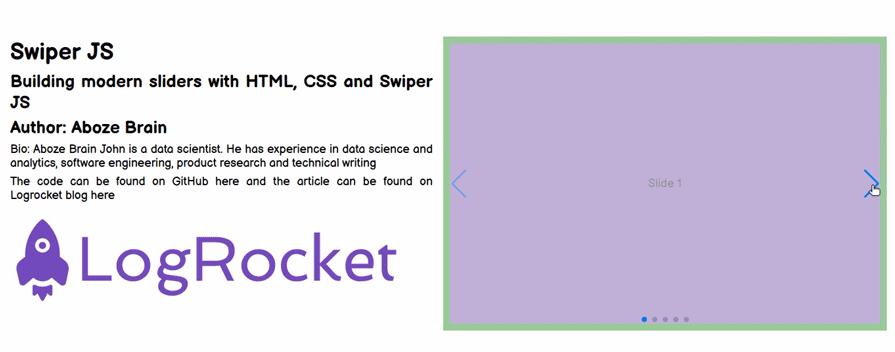 Building modern sliders with HTML, CSS, and Swiper - LogRocket Blog
