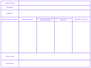 A guide to conducting an effective after-action review (AAR ...