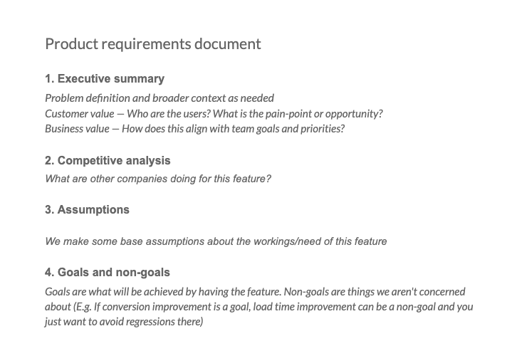 Product requirements document template and guide - LogRocket Blog